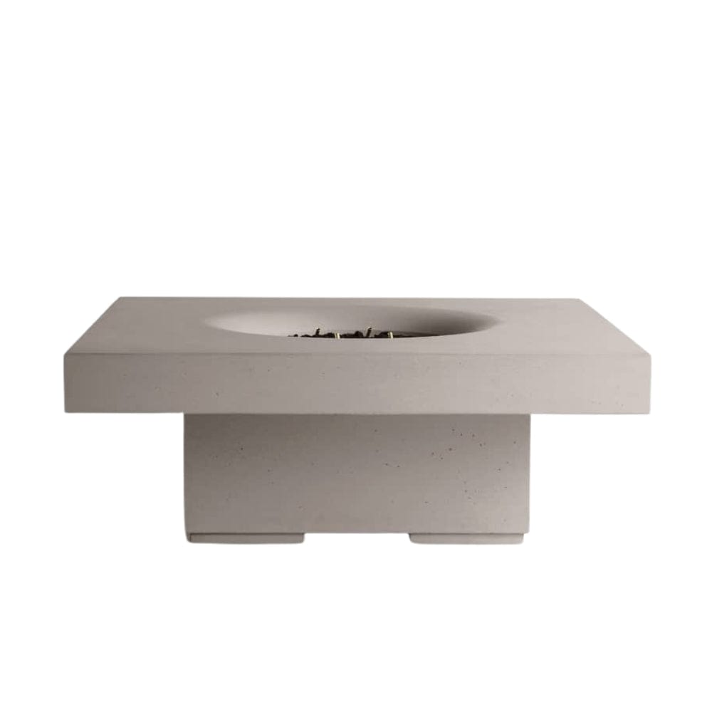 Solus Elevated Halo 48-Inch Square Ultra High-Performance Concrete Gas ...