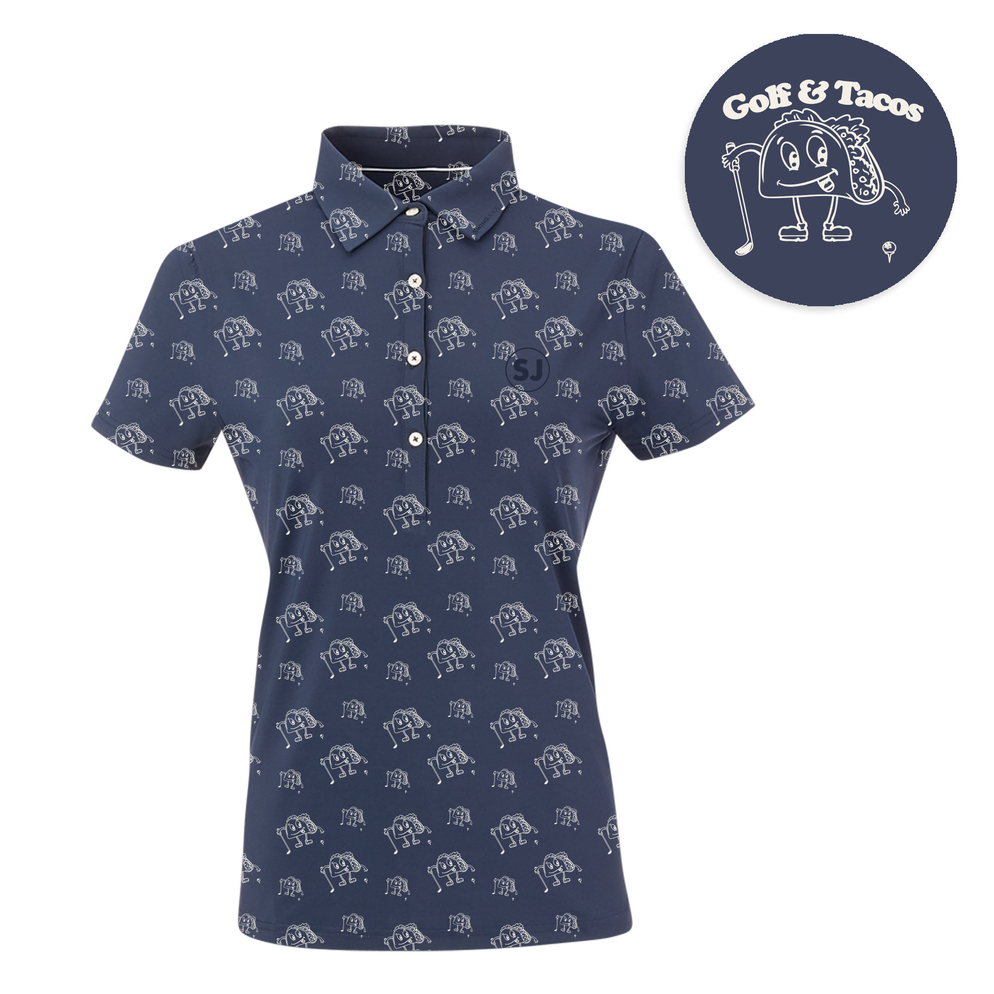 Golf & Tacos Women's Polo - Final Sale – Man Cave And Apparel