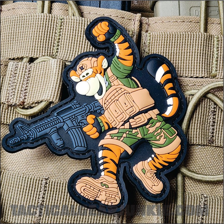 Combat Ready - Tactical Tigger - Tactical Pooh Squad - 4" PVC Patch ...