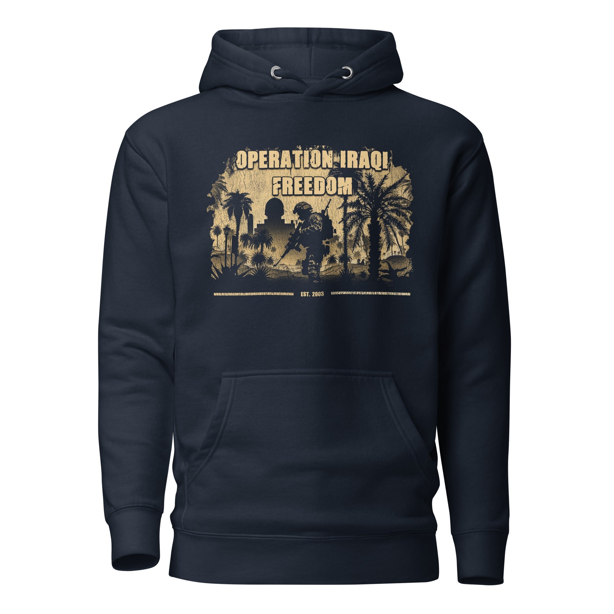 Operation Iraqi Freedom 20th Anniversary Hoodie - Premium Cotton Blend ...