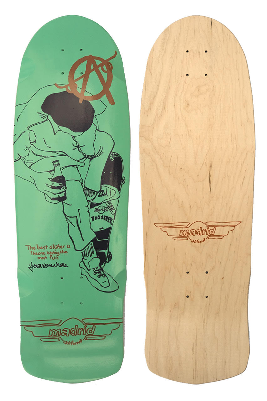 Madrid x Tim Kerr OS Shape LTD of 250 Skateboard Deck – Man Cave And ...