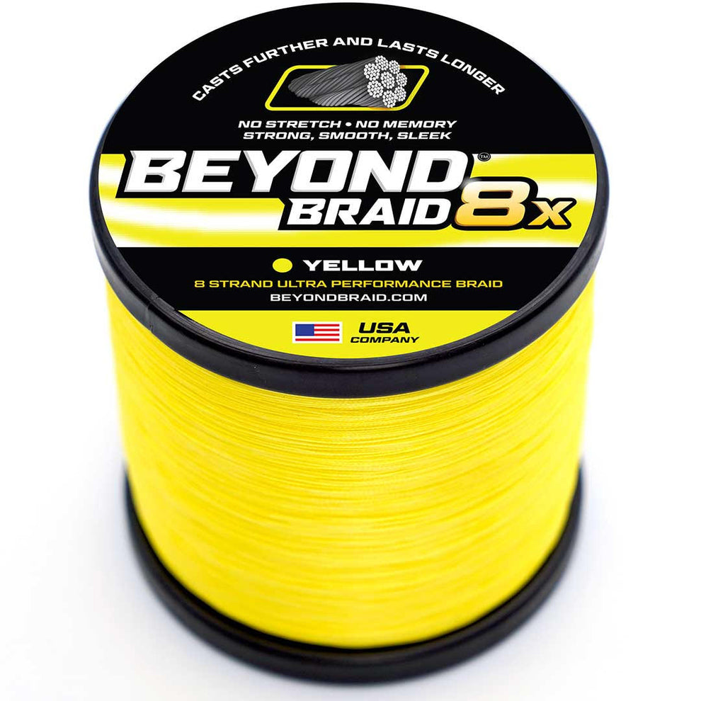 Yellow 8X- Ultra Performance 8 Strand - Beyond Braid – Man Cave And Apparel