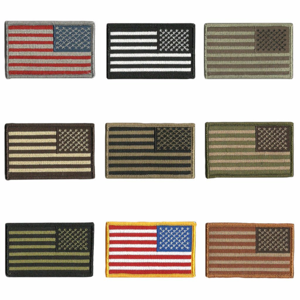 Reverse USA Shoulder Patches – Man Cave And Apparel