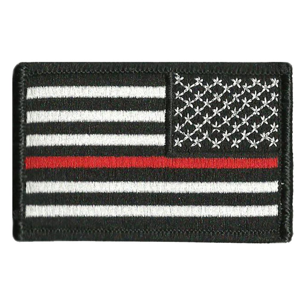 2"x3" Thin Red Line Flag Patch - Reverse – Man Cave And Apparel