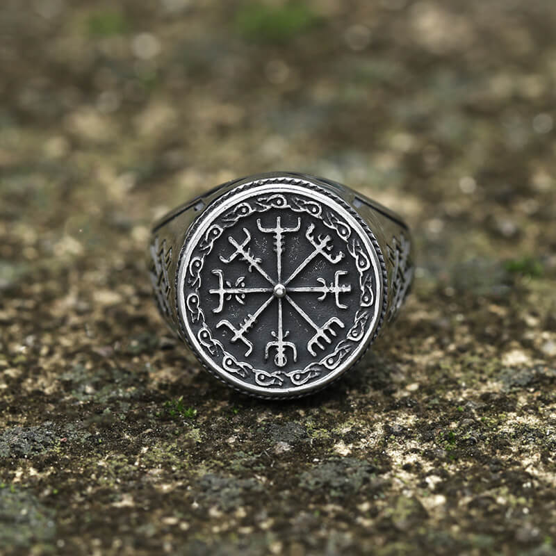 Vegvisir Celtic Knot Stainless Steel Ring – Man Cave And Apparel