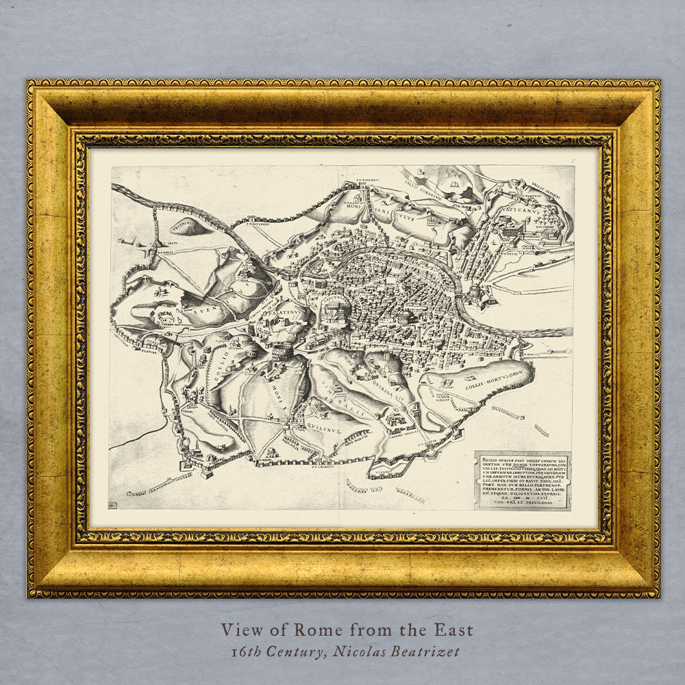 View of Rome from the East Art Print – Man Cave And Apparel