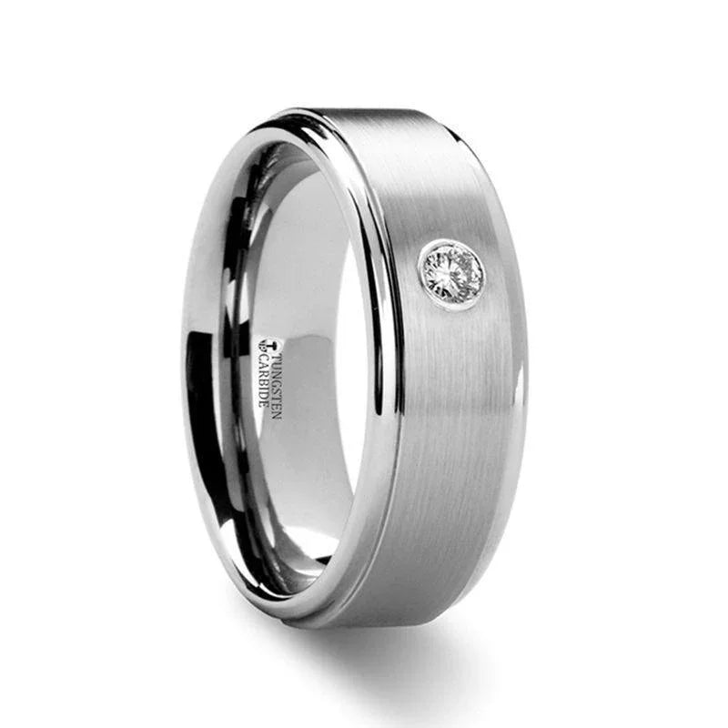 BRIGHTON Diamond Tungsten Ring - 8mm – Man Cave And Apparel