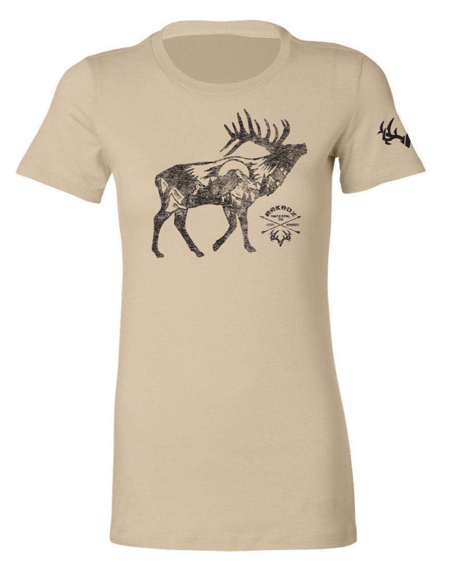 Womens Wilderness Elk Tee – Man Cave And Apparel